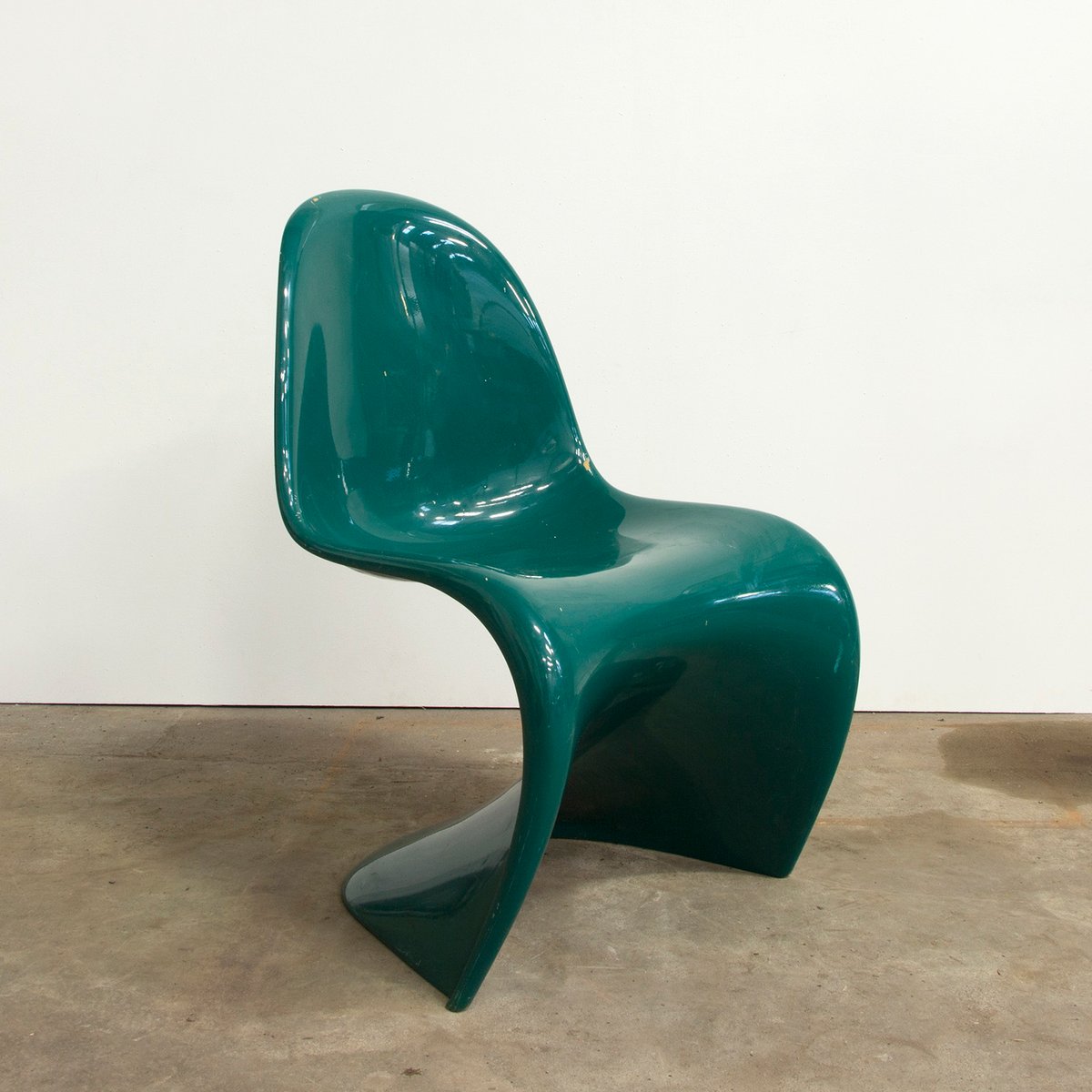 Green Stacking Chair by Verner Panton for Herman Miller, 1960s for sale ...