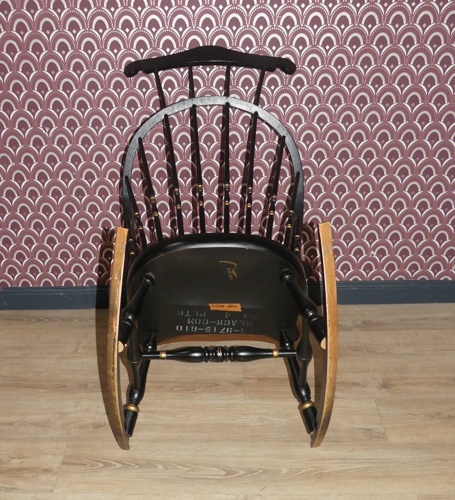 Ethan Allen Windsor Rocking Chair with Comb Back, 1960s for sale at Pamono