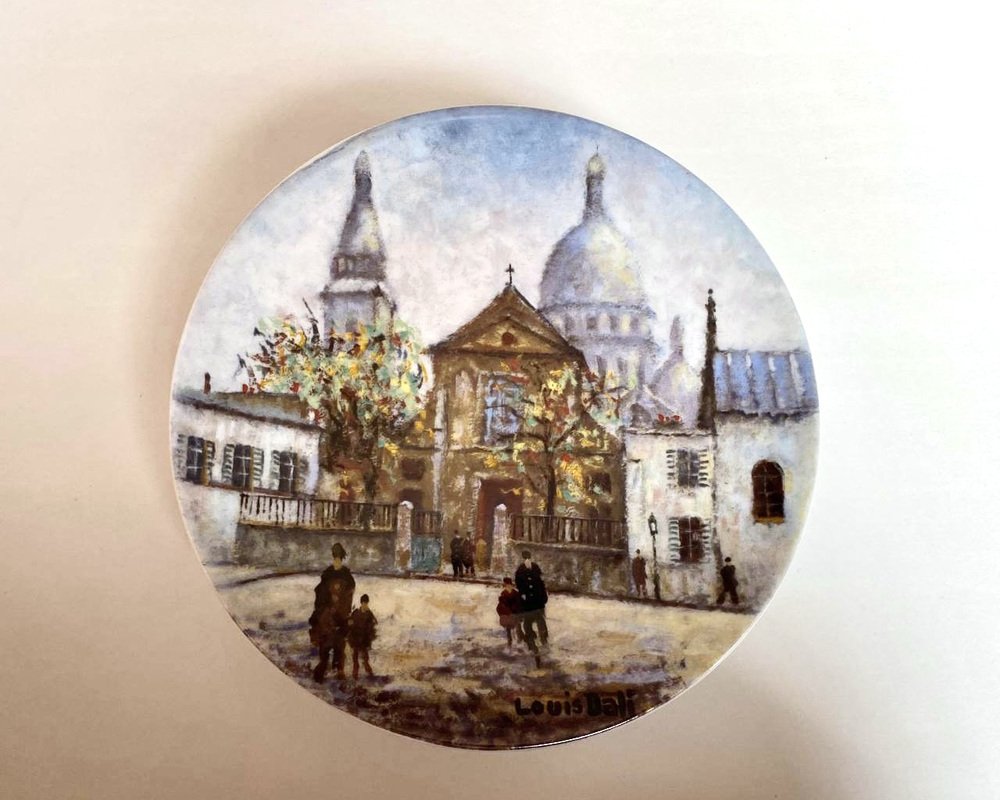 Limoges Porcelain Collectible Plates with Sights of Paris by Louis Dali ...