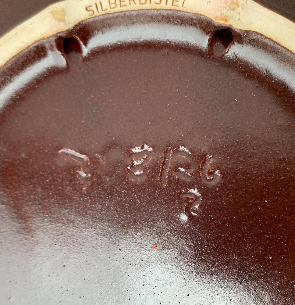 Mid-Century WGP Pottery Bowl and Plates from Silberdistel, West Germany ...