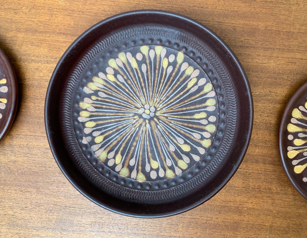 Mid-Century WGP Pottery Bowl and Plates from Silberdistel, West Germany ...