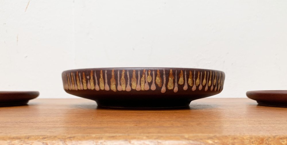 Mid-Century WGP Pottery Bowl and Plates from Silberdistel, West Germany ...