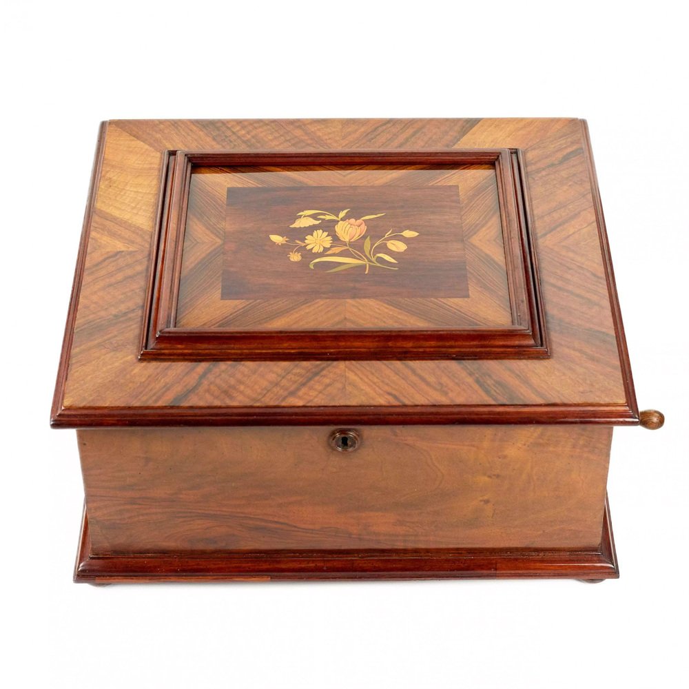 Late 19th Century Music Box in Walnut for sale at Pamono