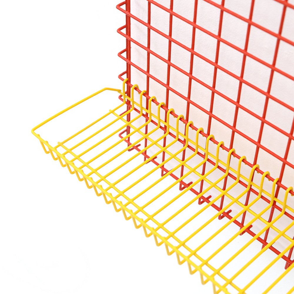 Equipped Metal Wall Grid with Shelves, 1970s, Set of 3 for sale at Pamono