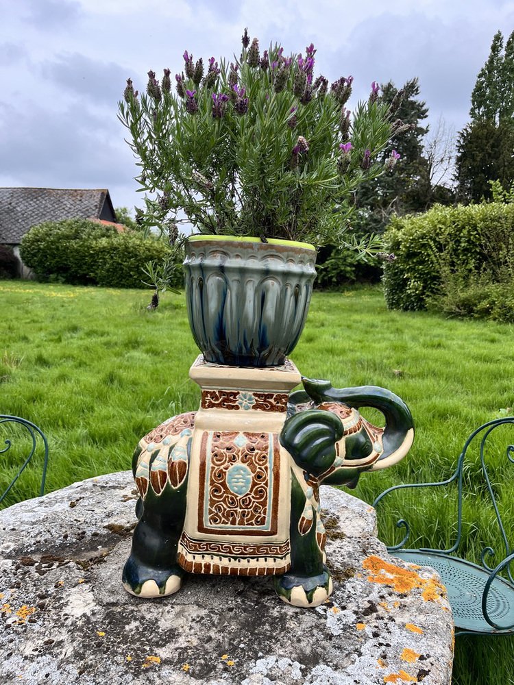Grand Support pour Plante Éléphant Vintage en Céramique, 1970s en vente ...