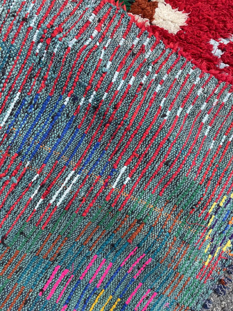 Vintage Moroccan Red Boucheruite Berber Rug, 1990s for sale at Pamono