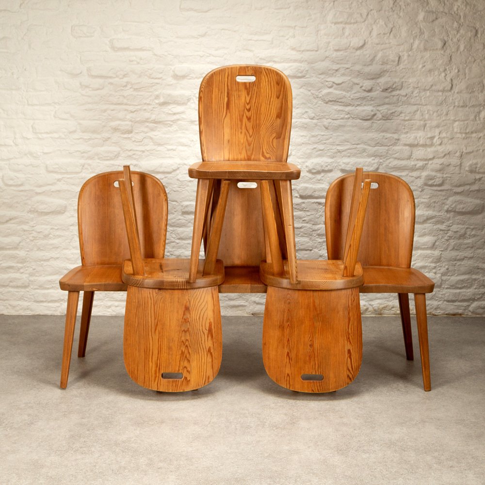 Modell SMI 110 Cabin Chairs aus Kiefernholz von Åby Möbelfabrik ...