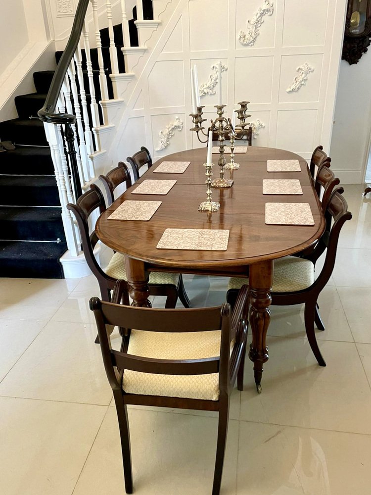 William IV 8 Seater Mahogany Extending Dining Table, 1830s for sale at ...