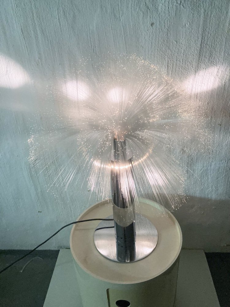 Fiber Optic Table Lamp by Hans-Jürgen Fischer for Günther Lambert ...