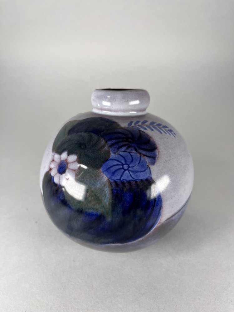 Vintage Ceramic Vall Vase by Jean Cloutier, 1960s for sale at Pamono
