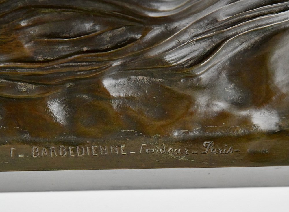 Santiago Bonome, Art Deco Sculpture of Two Carp Fish, 1930, Bronze for ...