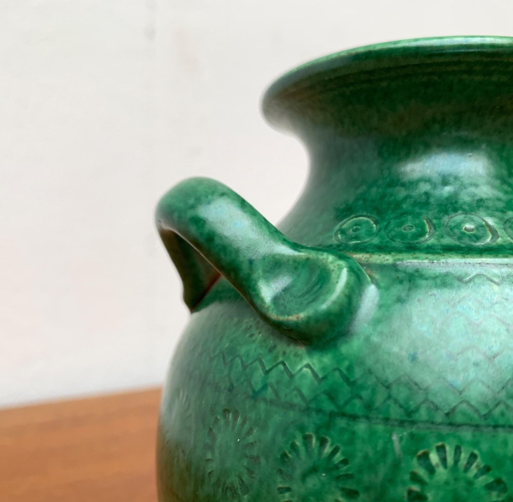 Mid-Century German Studio Pottery Vase by Wilhelm Kagel, Partenkirchen ...