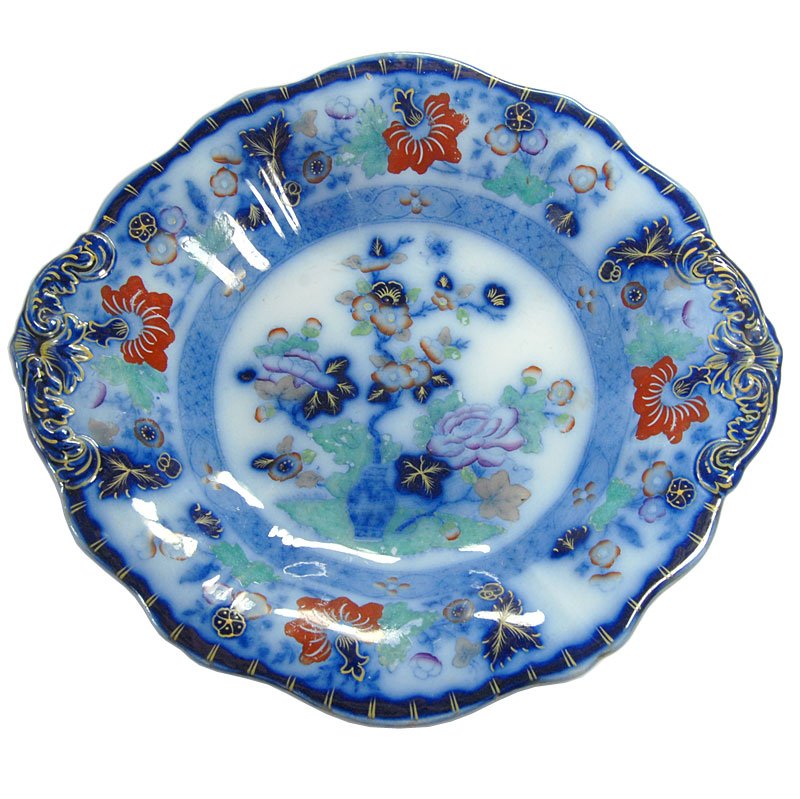 19th Century Victorian Bombay Pattern Dish from Samuel Alcock, 1890s for sale at Pamono