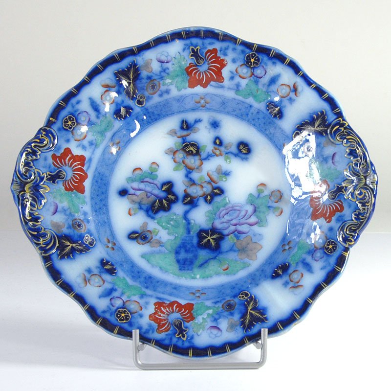 19th Century Victorian Bombay Pattern Dish from Samuel Alcock, 1890s ...