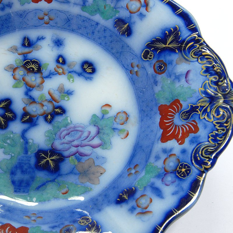 19th Century Victorian Bombay Pattern Dish from Samuel Alcock, 1890s ...