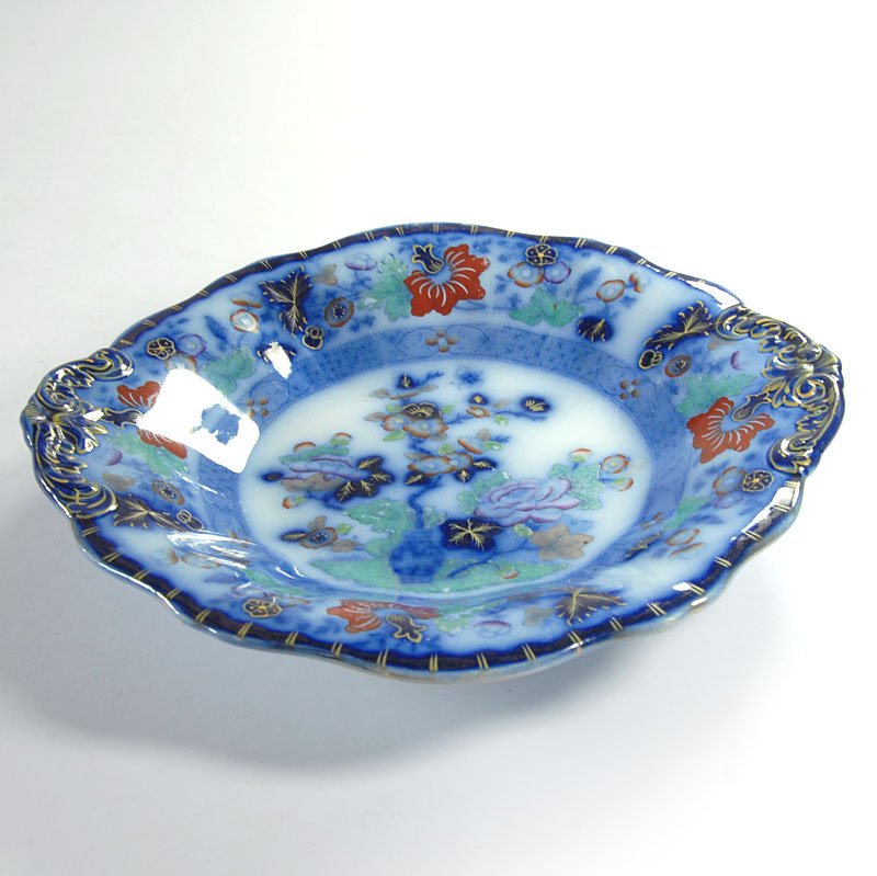 19th Century Victorian Bombay Pattern Dish from Samuel Alcock, 1890s ...