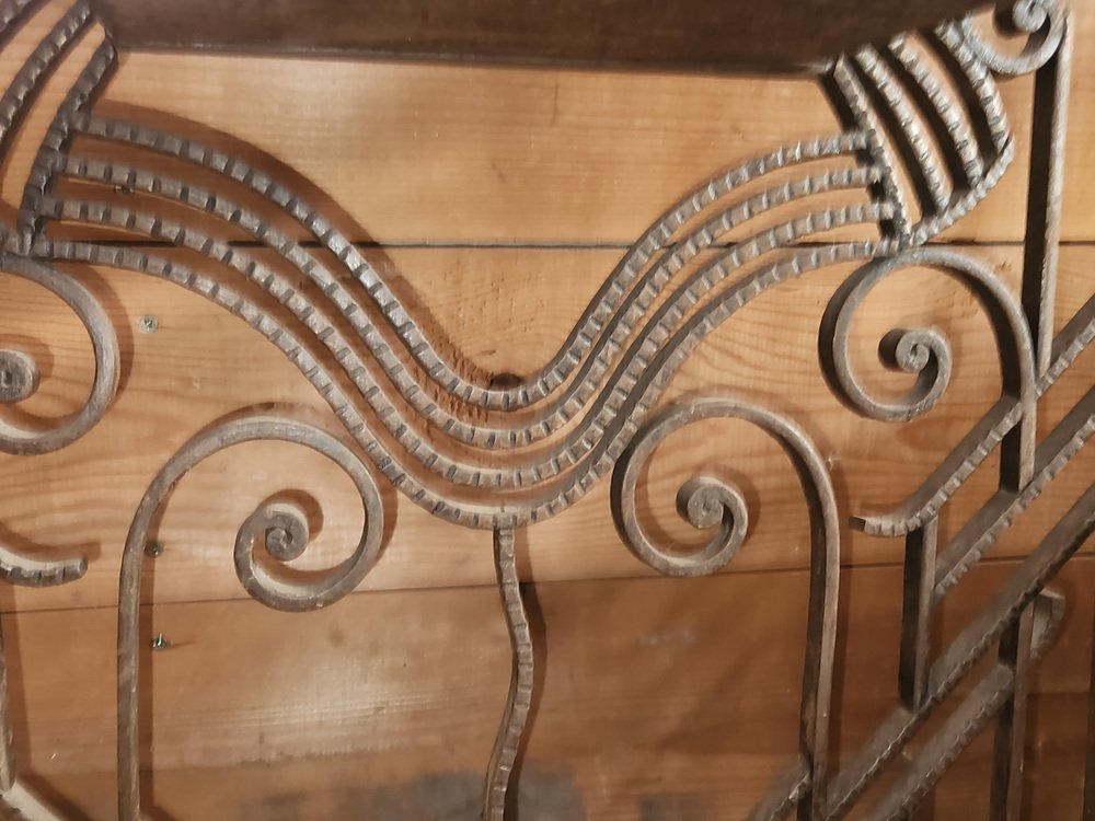 Guardaroba Art Deco in ferro battuto in vendita su Pamono