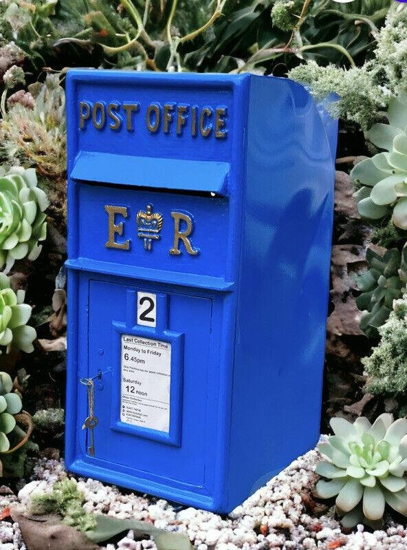 Vintage Blue Post Box for sale at Pamono