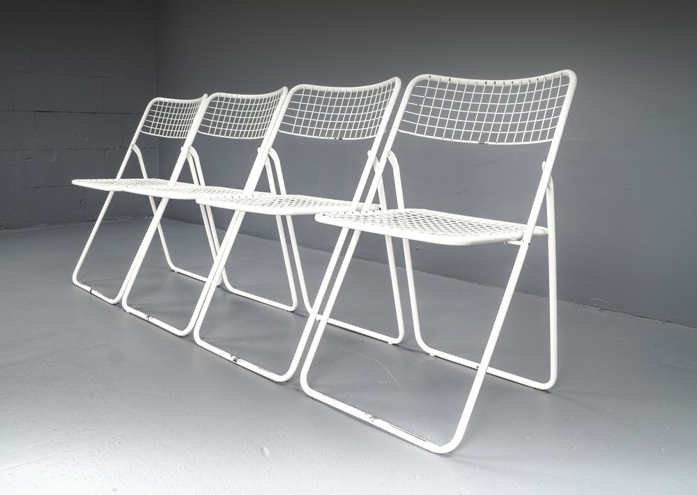 Ted Net Folding Chairs by Niels Gammelgaard for IKEA, 1970s, Set of 4 ...