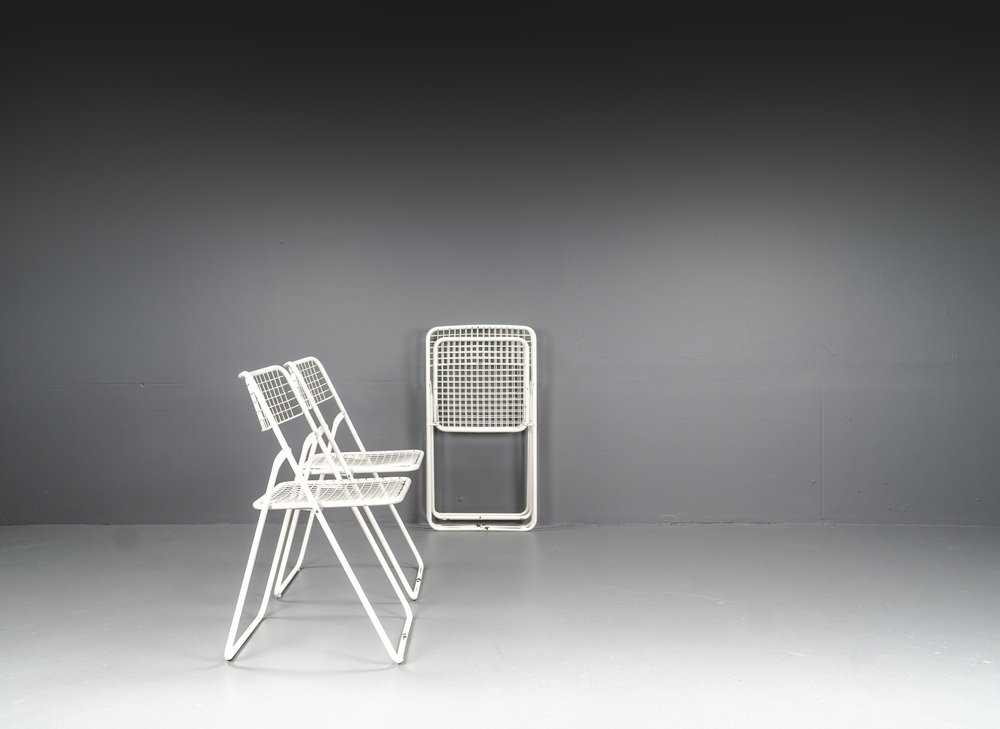 Ted Net Folding Chairs by Niels Gammelgaard for IKEA, 1970s, Set of 4 ...