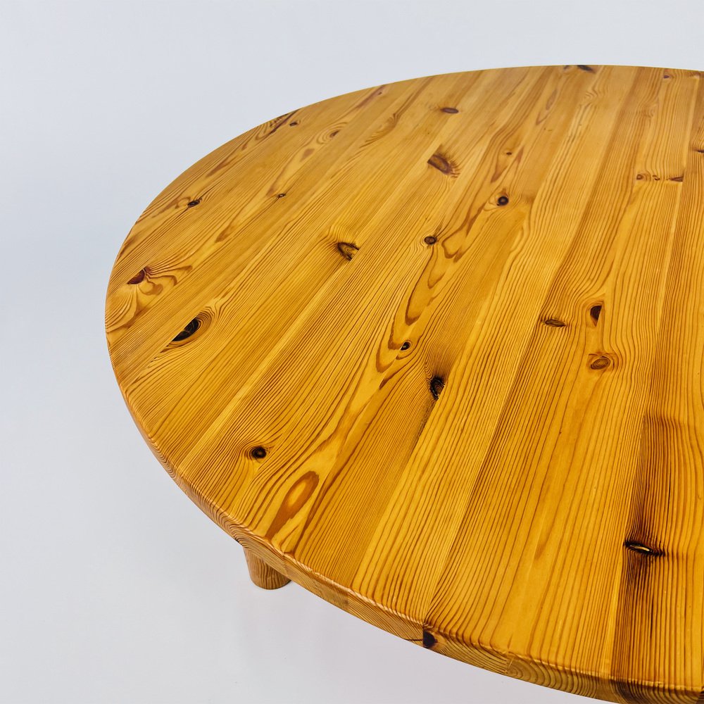 Mid-Century Pinewood Coffee Table, 1970s for sale at Pamono