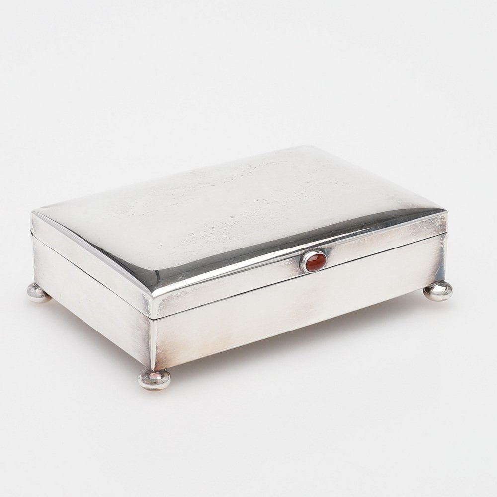 Silver Box by Gab, Sweden, 1930s for sale at Pamono