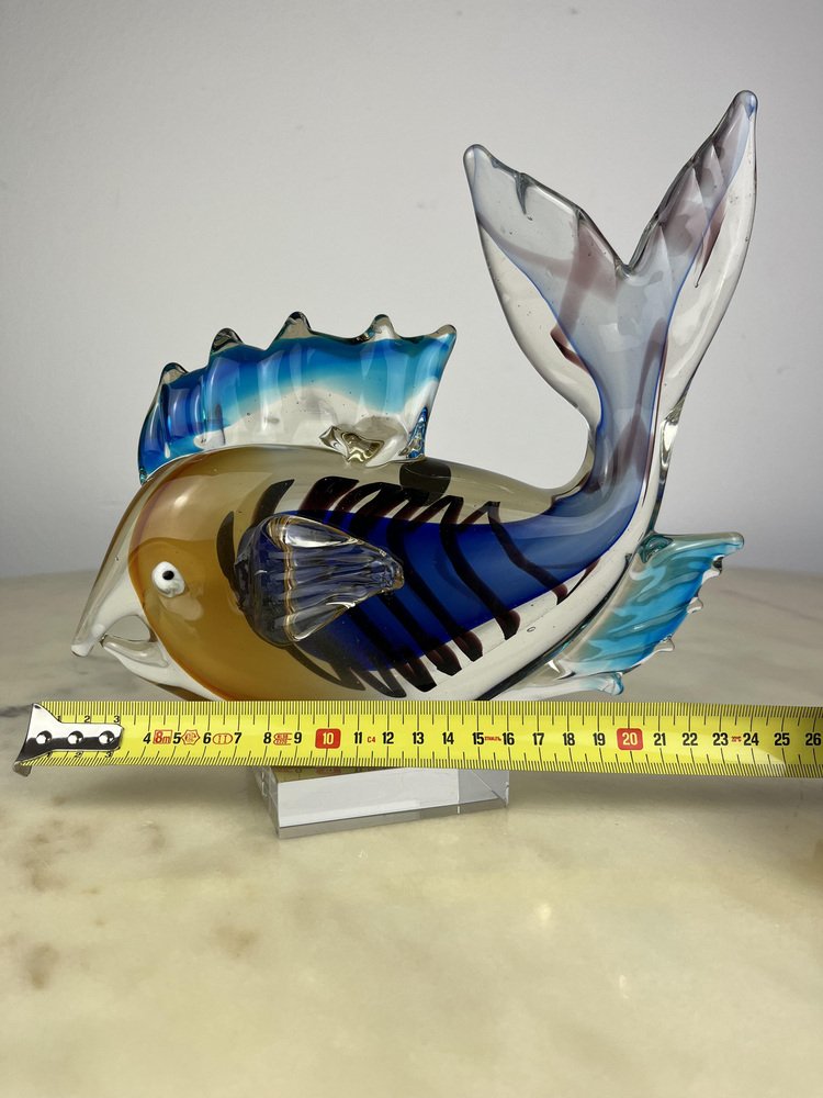 Großer Vintage Fisch aus Muranoglas, Italien, 1970er bei Pamono kaufen