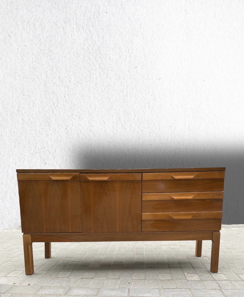 Small Vintage Sideboard in Walnut from Palette Möbelwerk, 1960 for sale ...