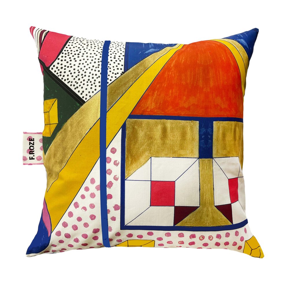 Sixties Cube Cushion Cover by F.Roze for sale at Pamono