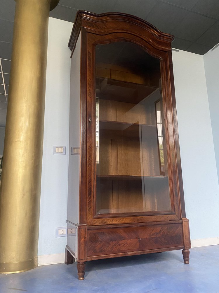 Louise Philippe French Showcase Bookcase, 1850s for sale at Pamono