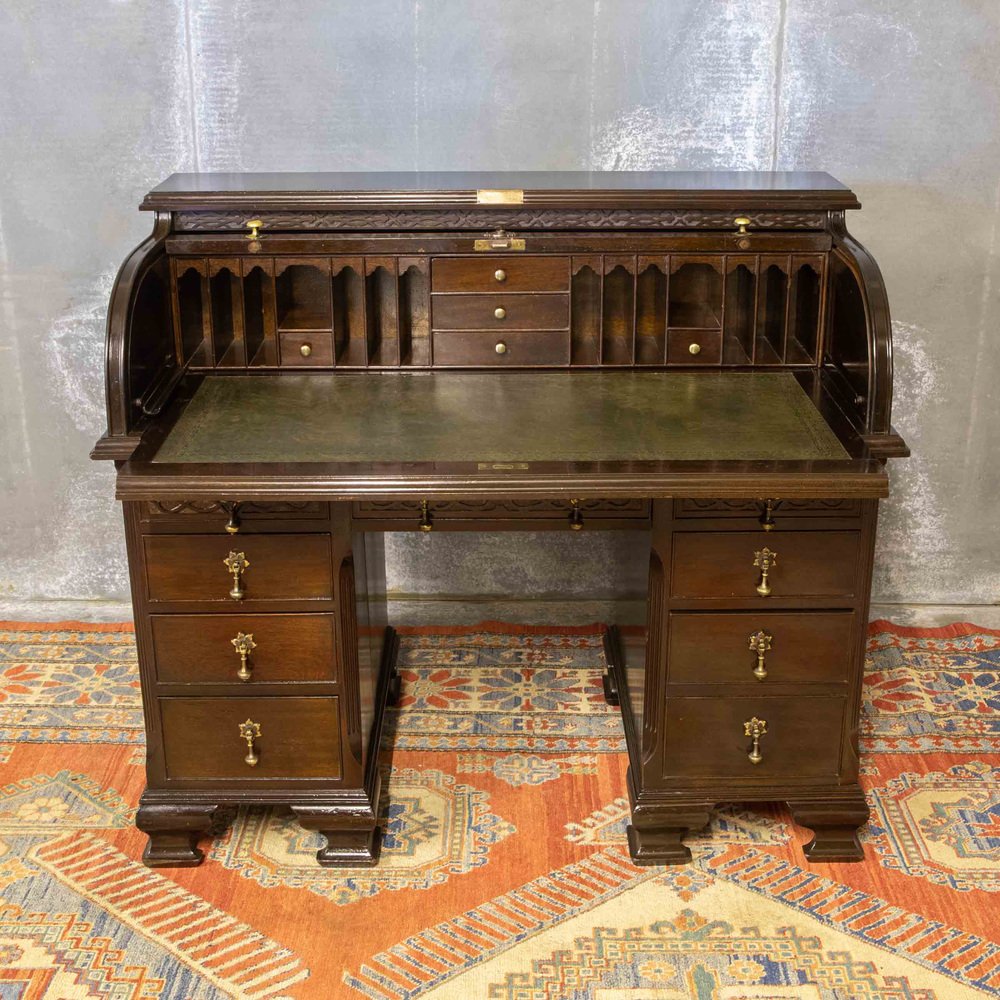 Bureau Style Chippendale en Acajou, 1920s en vente sur Pamono