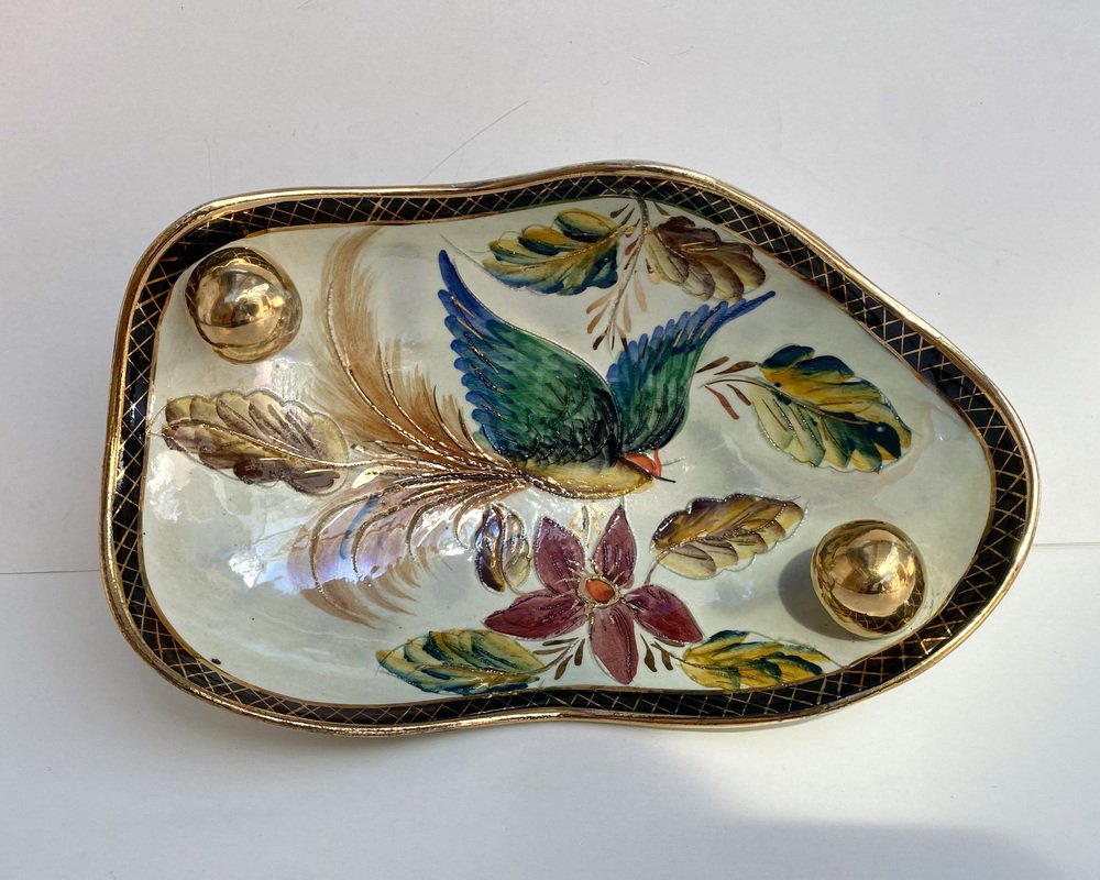 Porcelain Panel or Plate by H. Bequet Quaregnon, Belgium, 1960s for ...