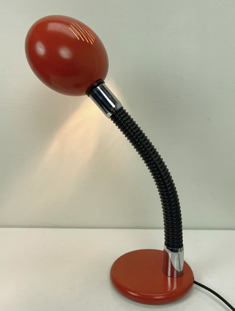 Black and Orange Elbow Table Lamp in the style of Targetti Sankey ...
