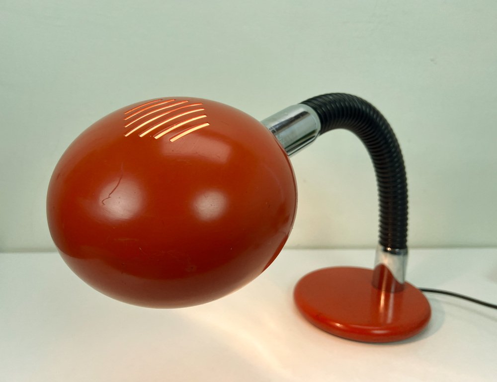 Black and Orange Elbow Table Lamp in the style of Targetti Sankey ...