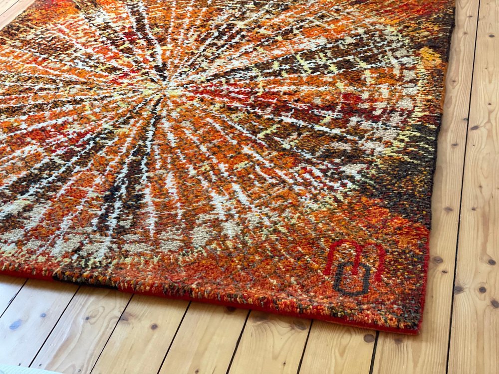 Modernist Mid-Century Original Picture Rug from Edith Müller-Ortloff ...