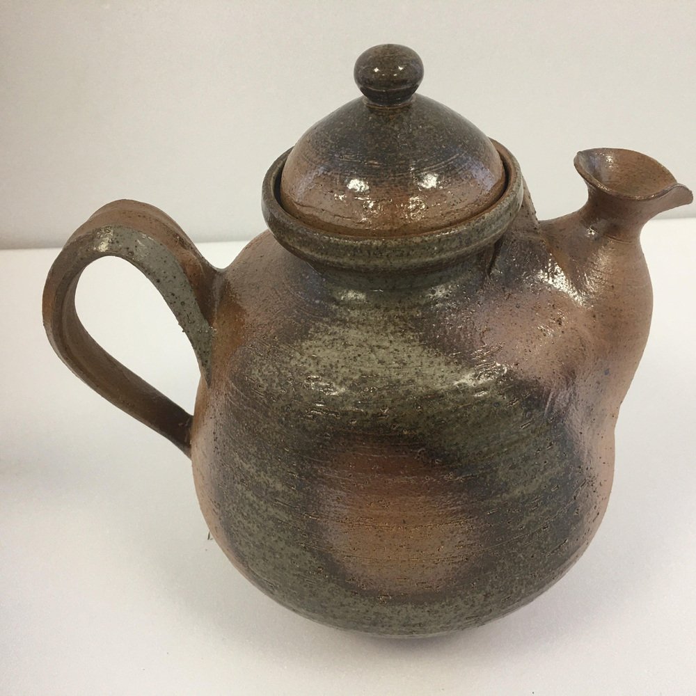 Large Teapot in Enameled Sandstone, Denmark, 1960s for sale at Pamono