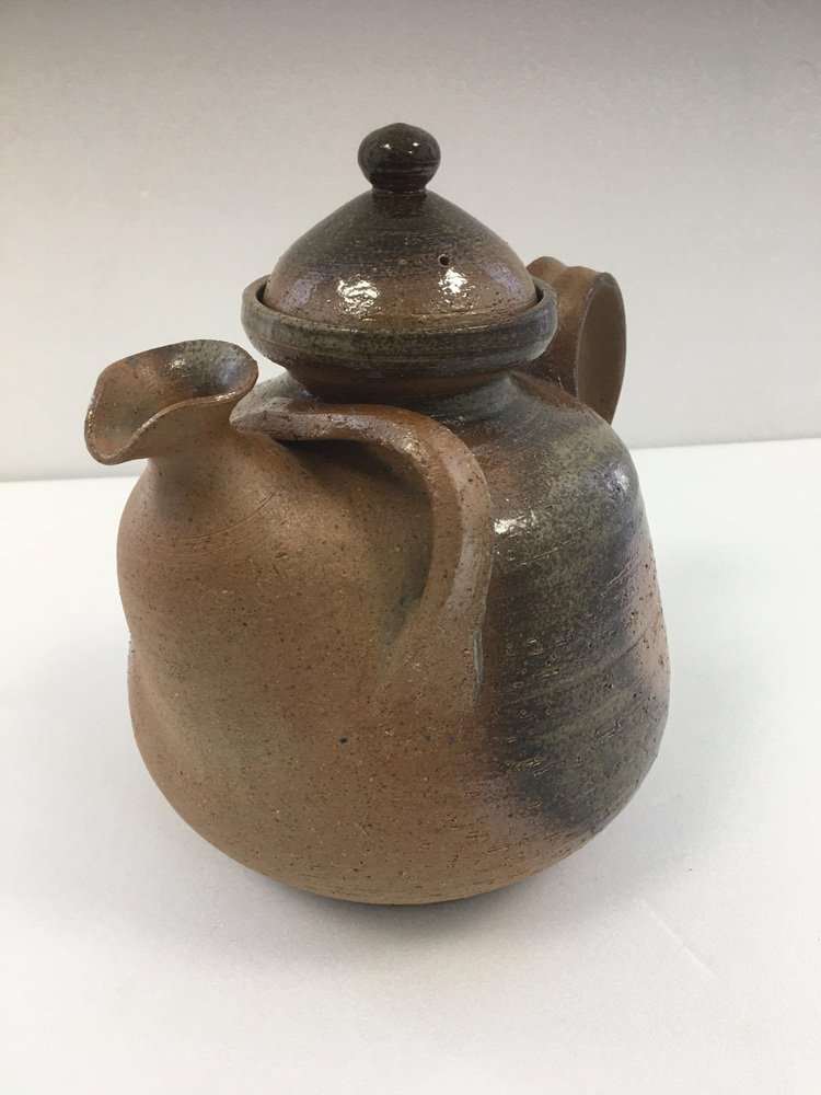 Large Teapot in Enameled Sandstone, Denmark, 1960s for sale at Pamono