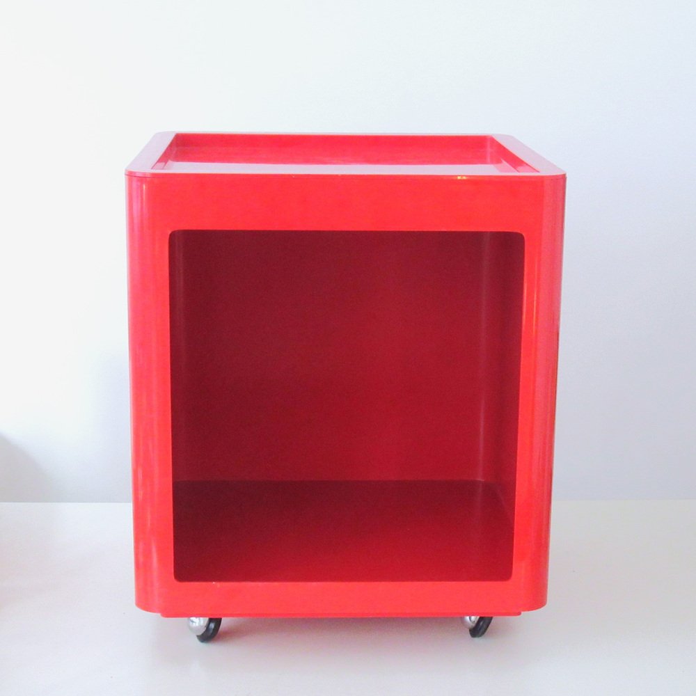 Caisson Roulant Rouge Trolley from Valenti Luce, 1970 for sale at Pamono