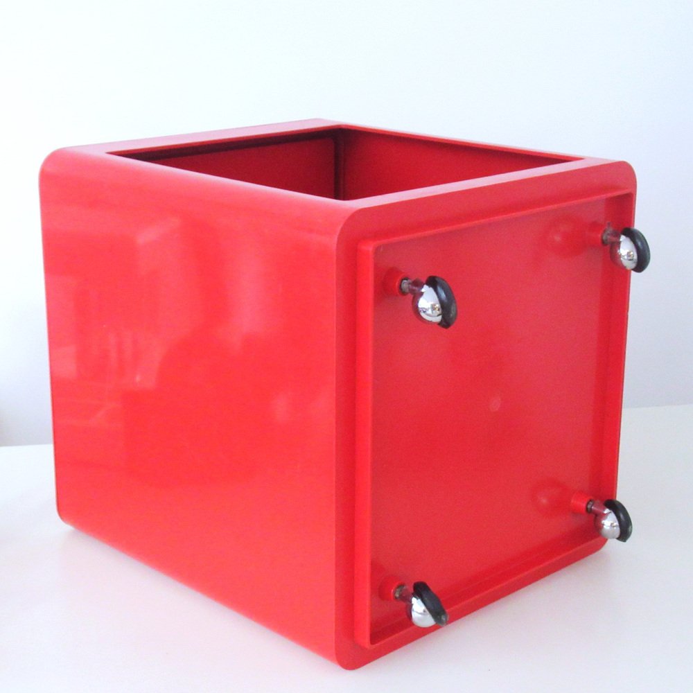 Caisson Roulant Rouge Trolley from Valenti Luce, 1970 for sale at Pamono