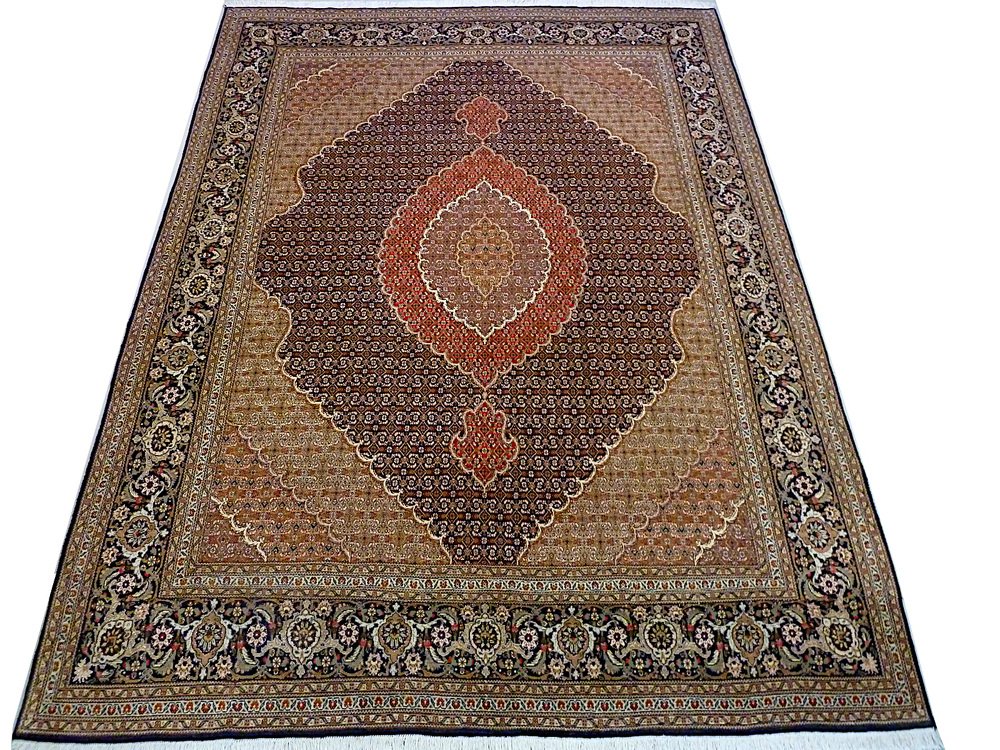 Tabriz Rug in Silk and Cotton, 2000s for sale at Pamono