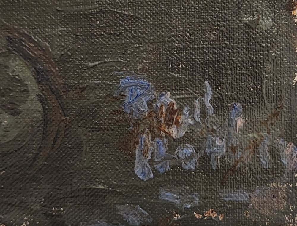 Alexandre Rochat, Fleurs fanées, 1950s, Oil on Canvas for sale at Pamono