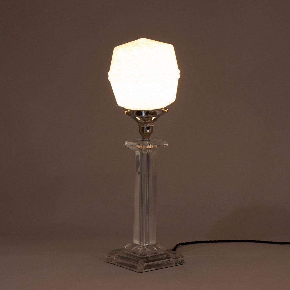 Modernist Art Deco Acrylic Table Lamp, British, 1930s for sale at Pamono