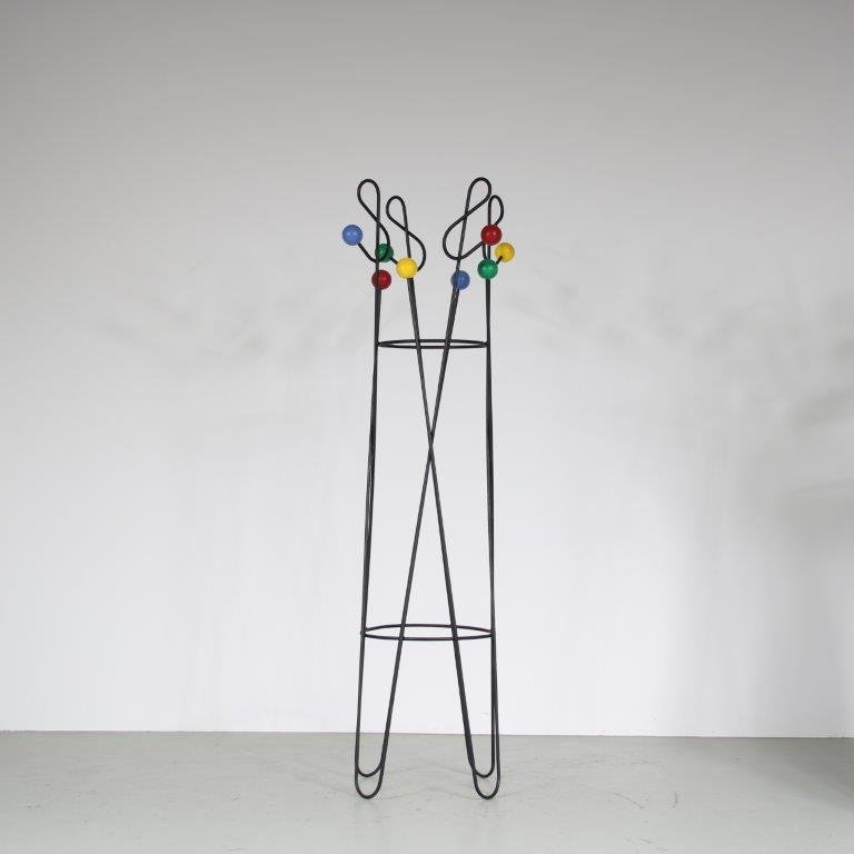 Clé de Sol Coat Rack by Roger Feraud, France, 1950s for sale at Pamono