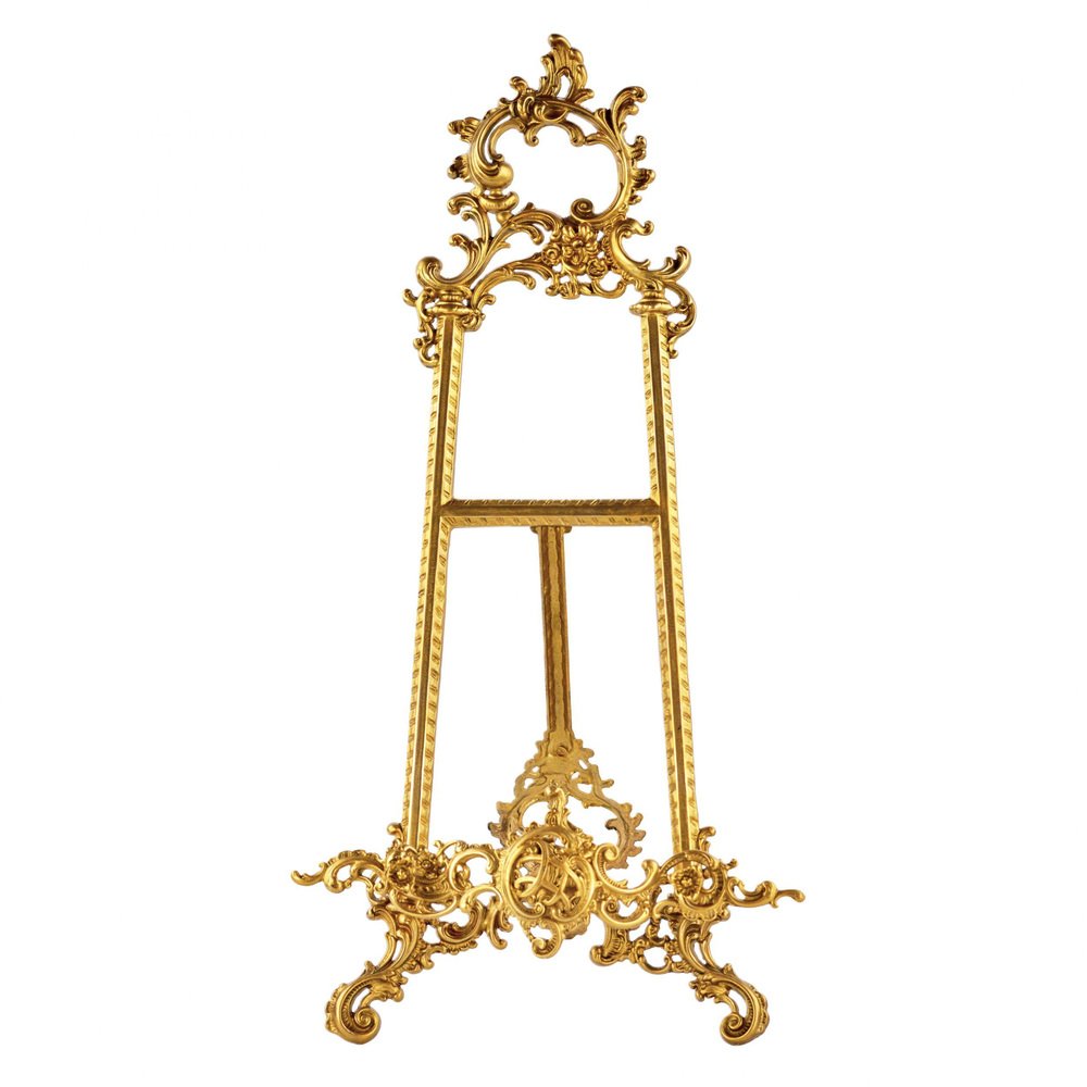 Vintage Rococo Style Table Easel in Gilded Bronze for sale at Pamono