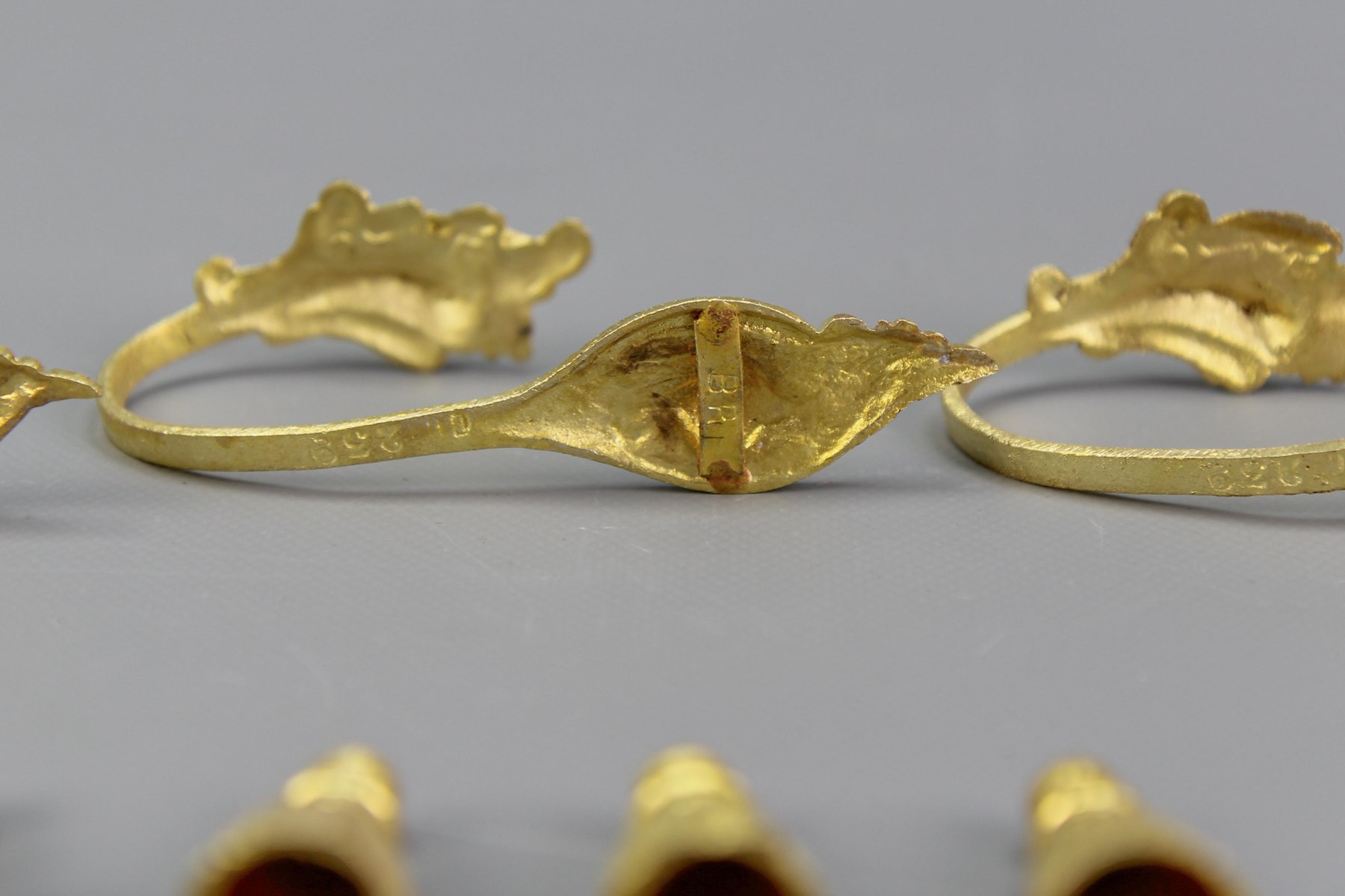 French Louis XV Style Bronze Curtain Tiebacks and Cord Blind Pulls ...