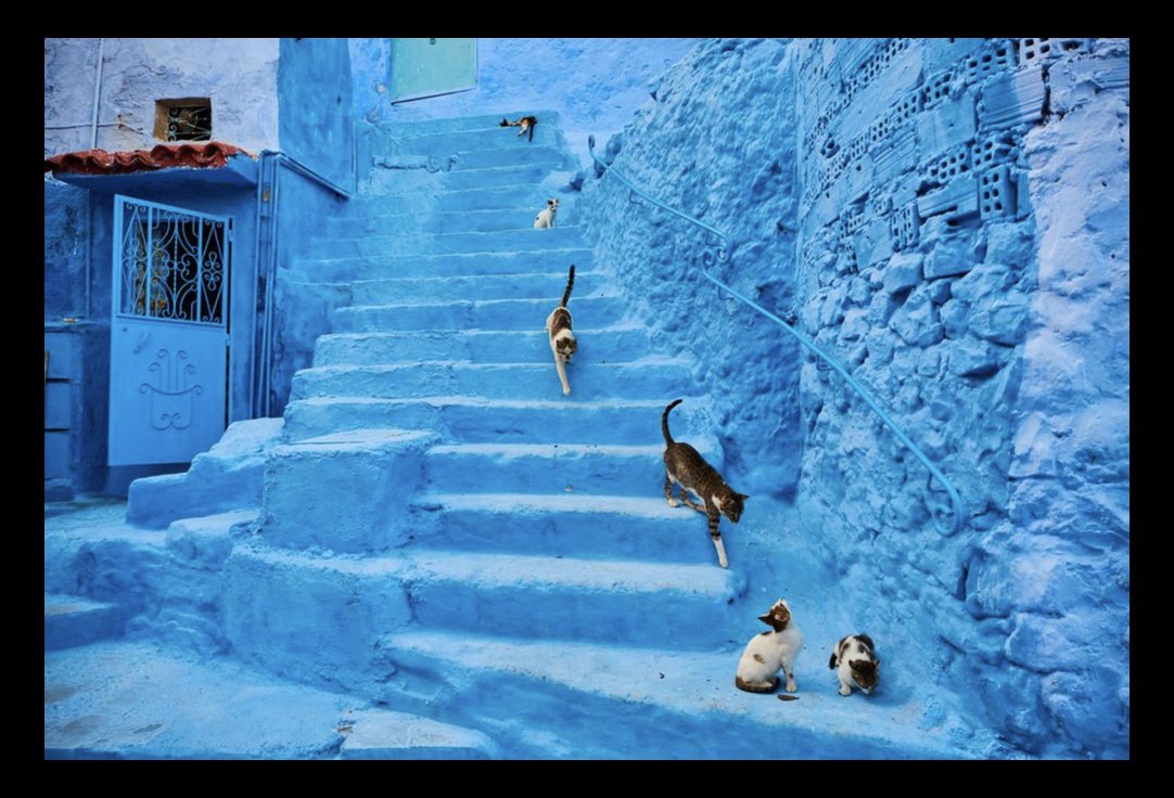 Tuul & Bruno Morandi, Morocco, Chefchaouen Town, The Blue City, Street ...