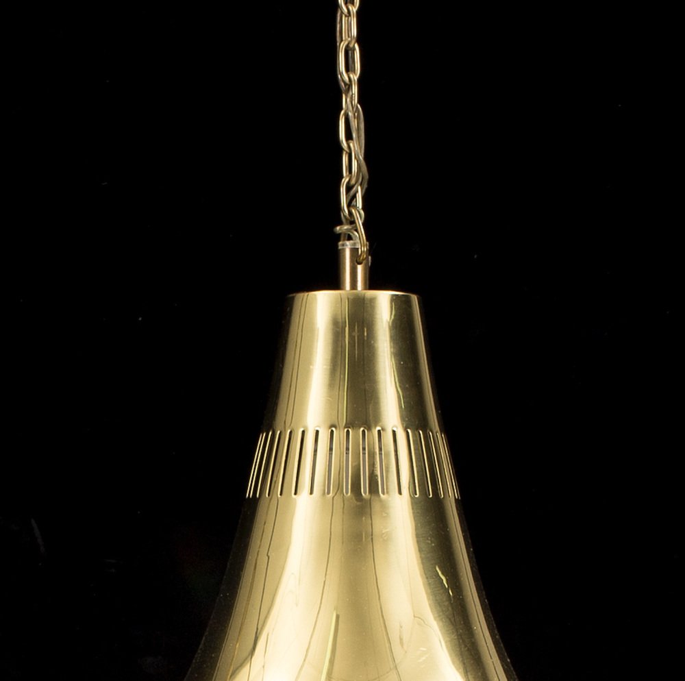 Swedish Ceiling Lamp in Brass by Hans Agne Jakobsson for Markaryd, 1960 ...