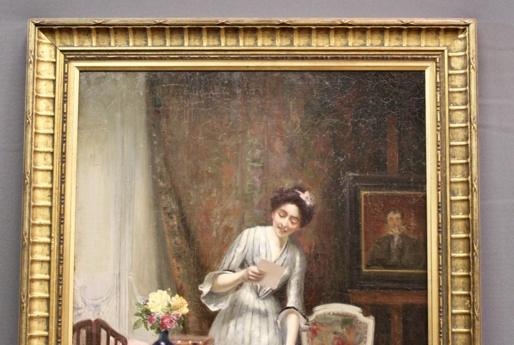Alfred Martin, Lady, 1904, Oil on Canvas for sale at Pamono
