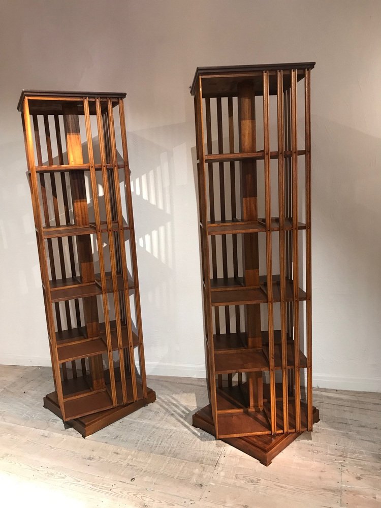 Library Bookshelves, 1960s, Set of 2 for sale at Pamono