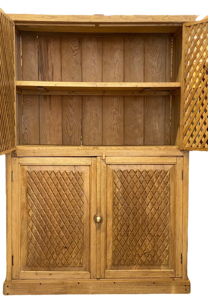 Antique Rustic Pine Cabinet for sale at Pamono